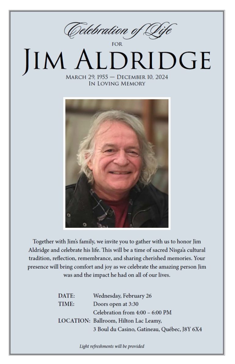 WILPS HLEEK | Celebration of Life for the Late Jim Aldridge & Cultural ...